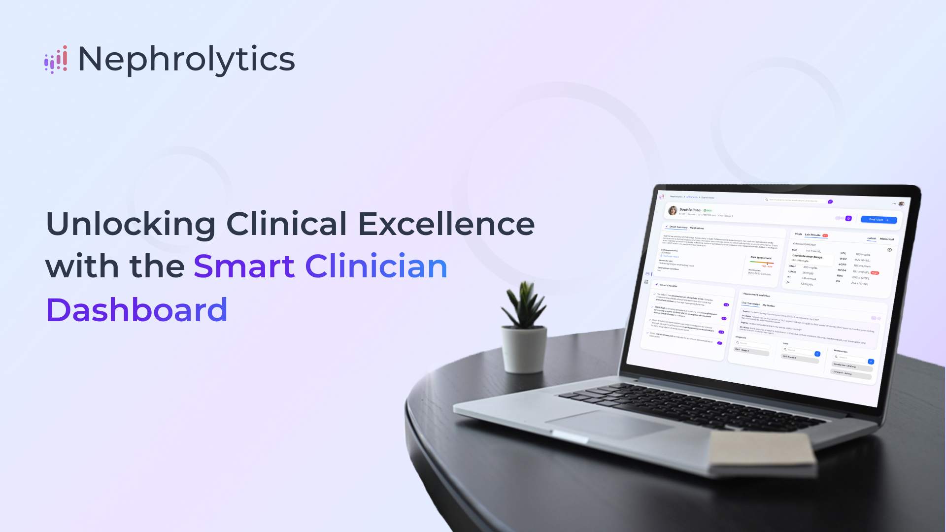 AI-powered Smart Clinician Dashboard | Nephrolytics